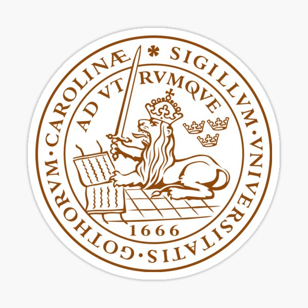 "lund university" Sticker for Sale by Kaarina J Linna | Redbubble
