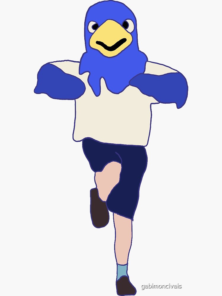 "Zeke Nighthawk Mascot - Nerdy Prudes Must Die" Sticker for Sale by ...