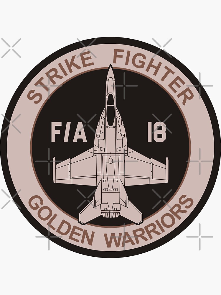 "F/A-18 VFA-87 Golden Warriors" Sticker for Sale by MBK13 | Redbubble
