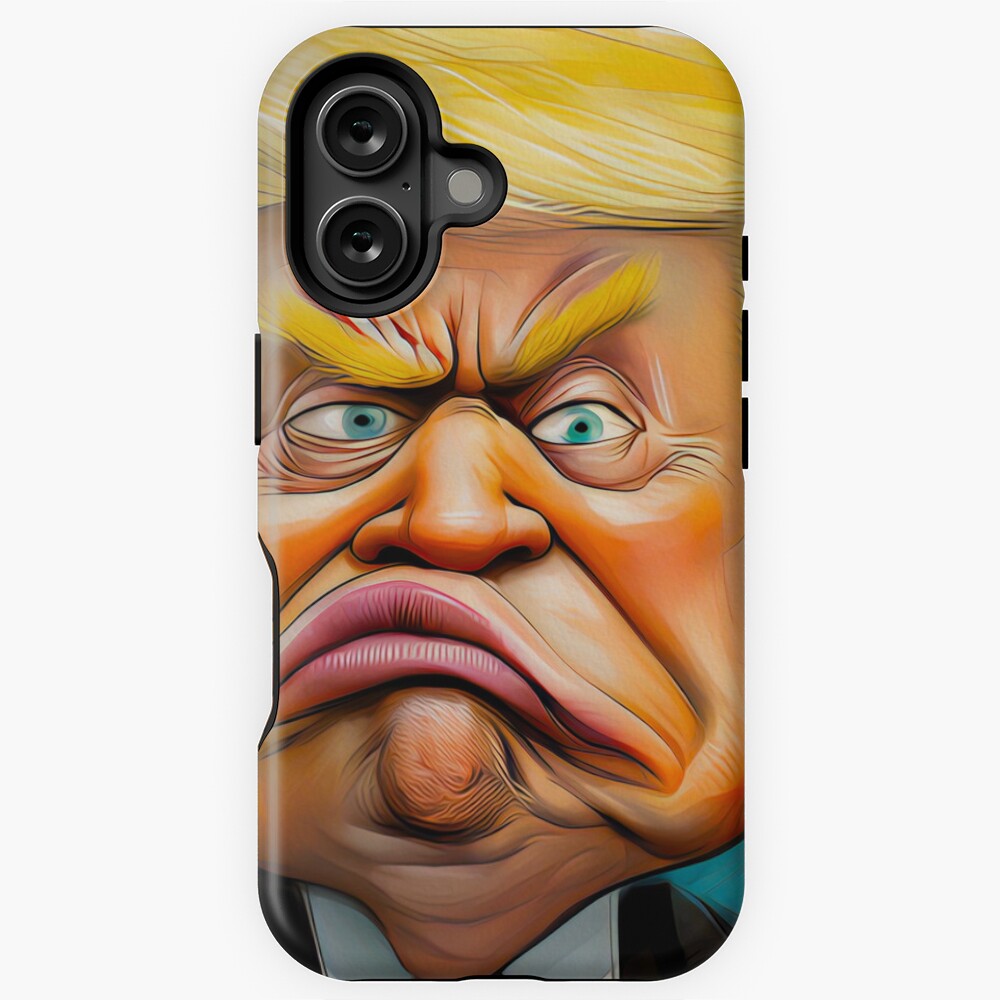 "caricature art of Donald Trump 1" Sticker for Sale by Nora Gad | Redbubble
