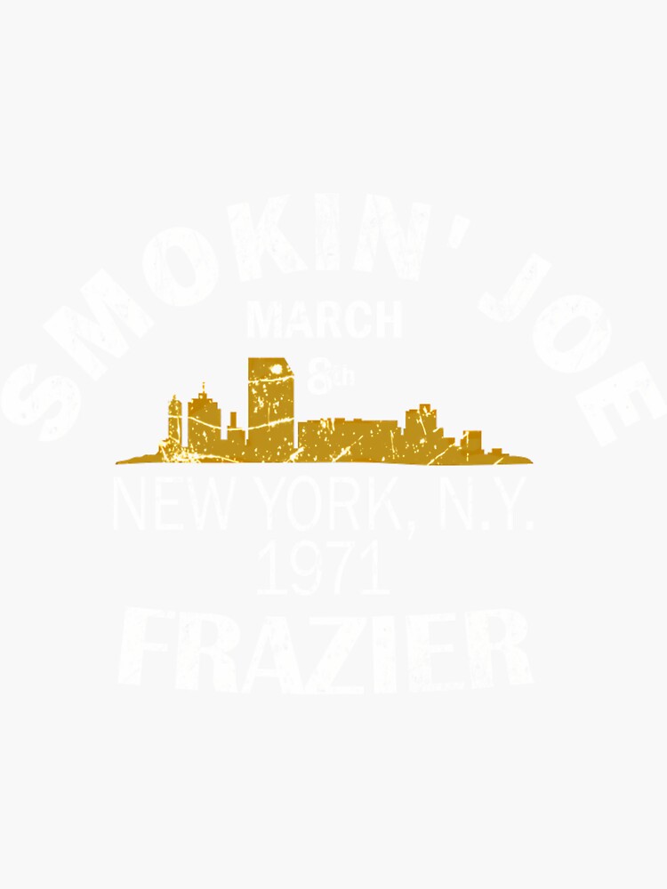 "Joe Frazier 1 " Sticker for Sale by ltpztlipgp89 | Redbubble