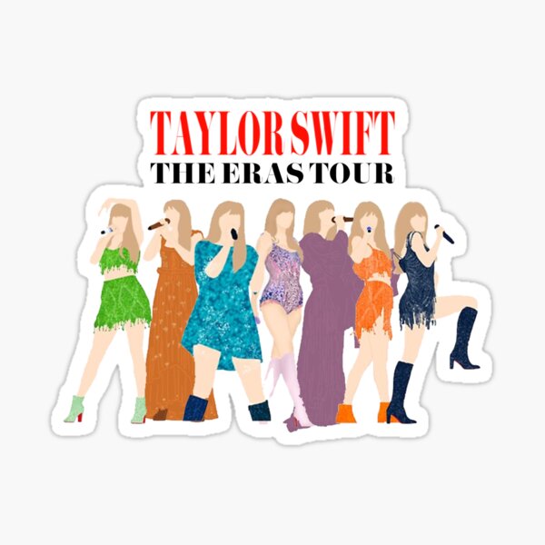 "Taylor Swift Eras Tour" Sticker for Sale by TSwiftTEE | Redbubble