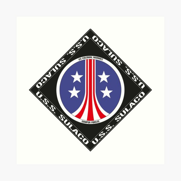 "U.S.S. Sulaco Colonial Marines crew logo" Art Print by Exilant | Redbubble