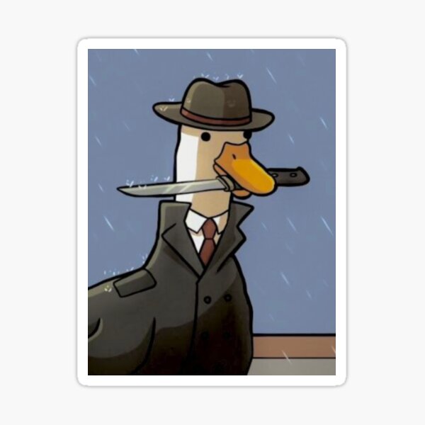 "Killer duck " Sticker for Sale by Xhoen | Redbubble