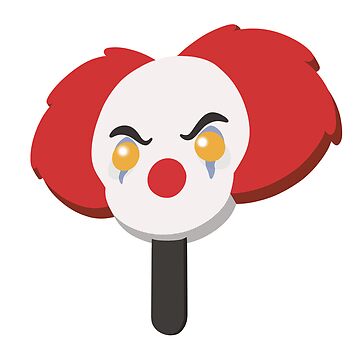 "Evil Clown" Sticker for Sale by BaloneyDraws | Redbubble