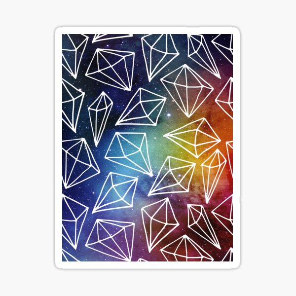 "Diamond Space Pattern" Sticker by Bleshka-Design | Redbubble