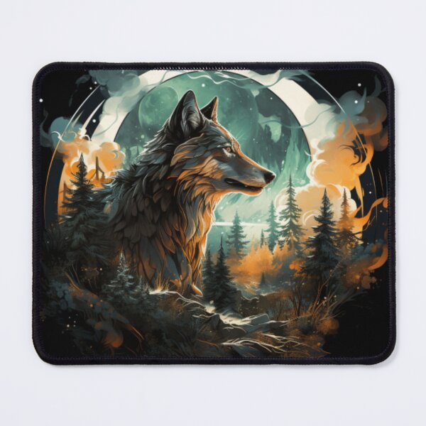 "Wolf, Wolf Moon, Wolf and Moon, Lone Wolf" Mouse Pad for Sale by ...