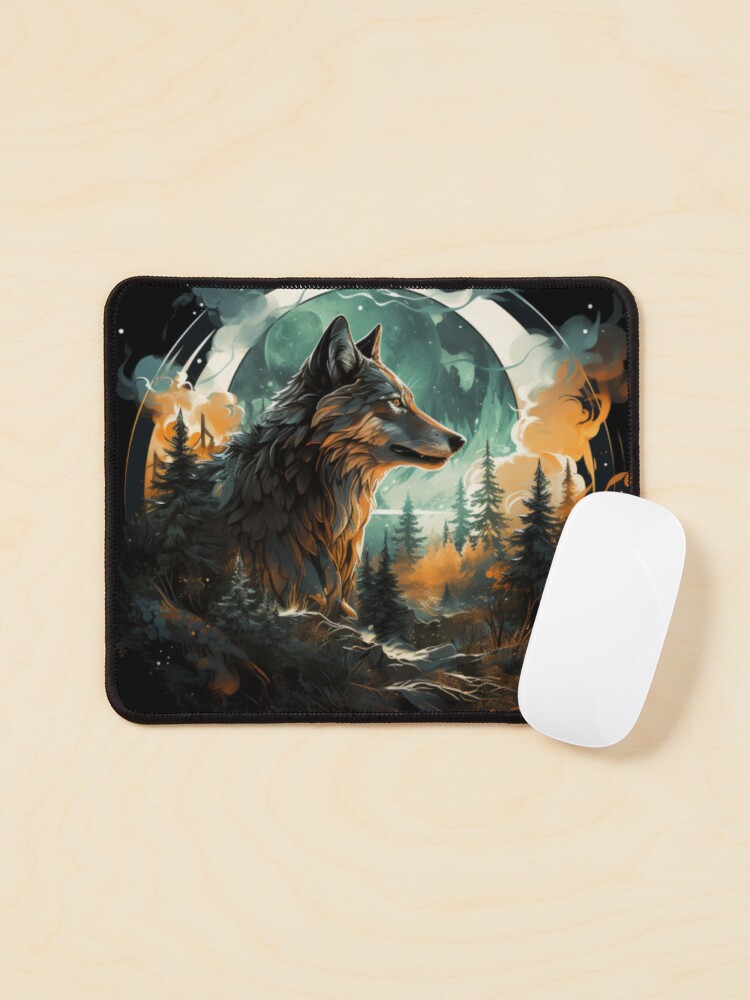 "Wolf, Wolf Moon, Wolf and Moon, Lone Wolf" Mouse Pad for Sale by ...