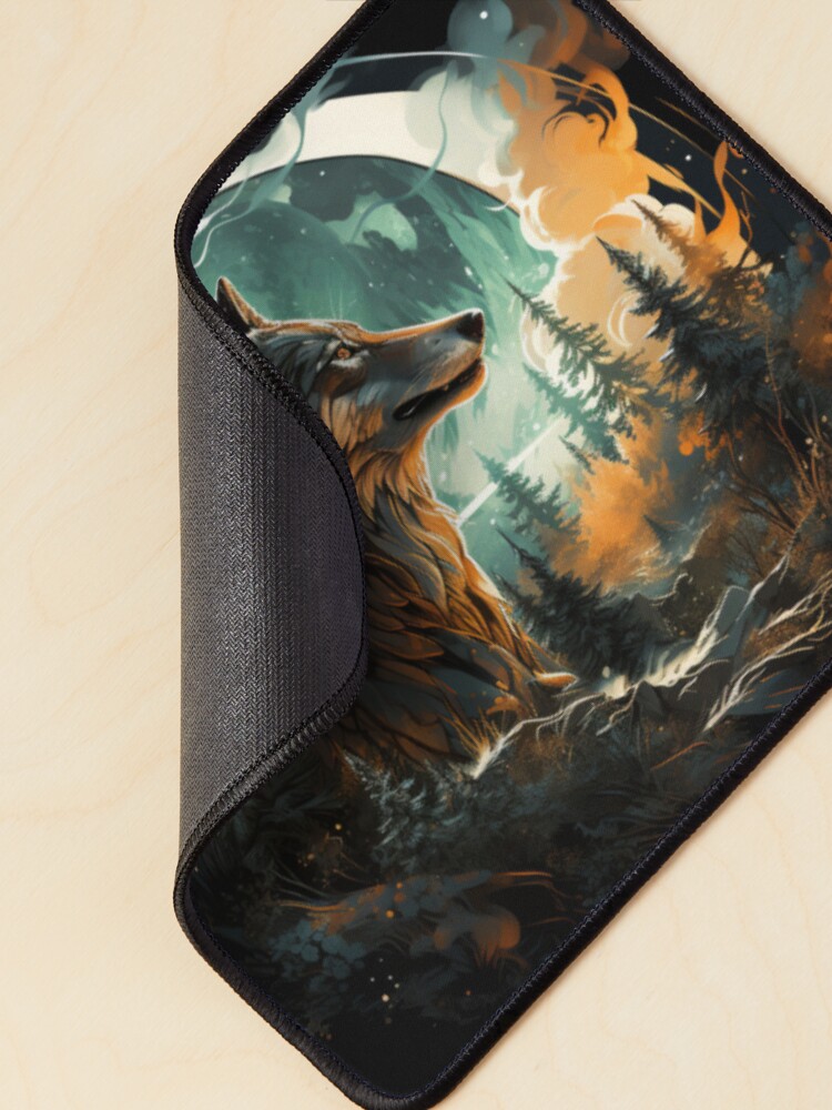 "Wolf, Wolf Moon, Wolf and Moon, Lone Wolf" Mouse Pad for Sale by ...