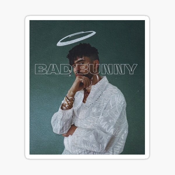 "Bad bunny" Sticker for Sale by VofareverWorks | Redbubble