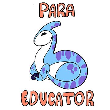 "Parasaurus Educator" Sticker for Sale by kindlingmakes | Redbubble