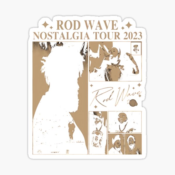 "Rod Wave Nostalgia 90s Rap Music" Sticker for Sale by Curtina | Redbubble