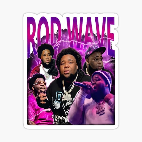 "Rod Wave Retro " Sticker for Sale by Curtina | Redbubble