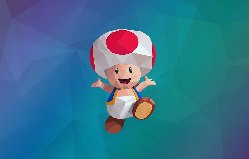 "Low Poly Art - Toad" by giftmones | Redbubble