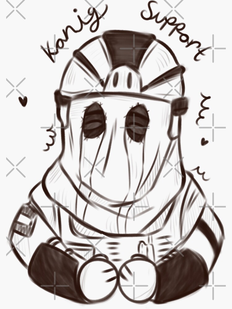 "Konig" Sticker for Sale by MandoSketch | Redbubble