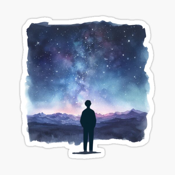 "Starry Night" Sticker for Sale by kathryn-naomi | Redbubble