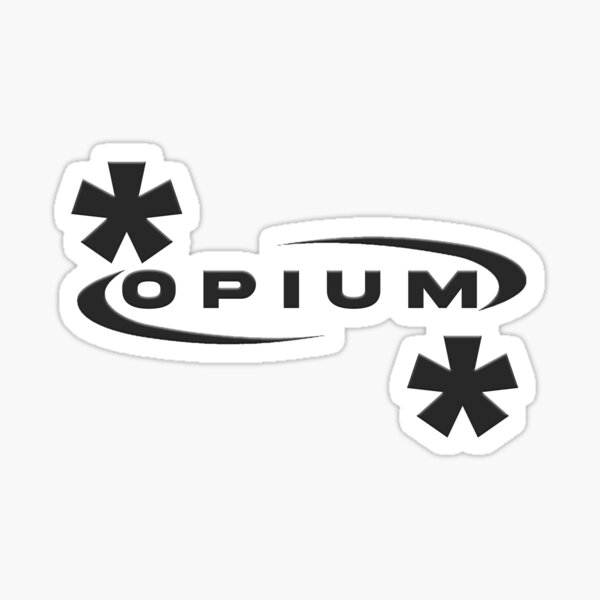"Opium" Sticker for Sale by sathyaart | Redbubble