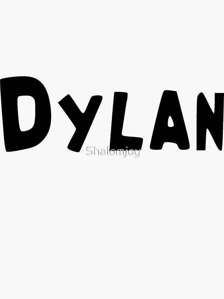 "Dylan" Sticker by Shalomjoy | Redbubble
