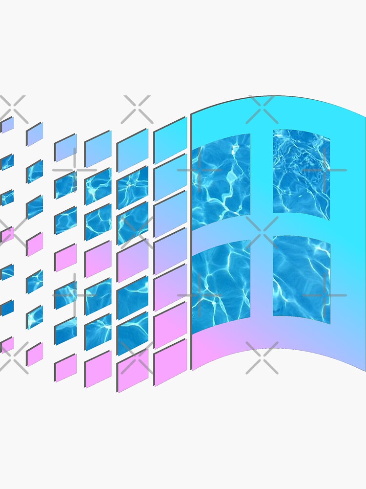 "cyberwave 1995" Sticker for Sale by Yoshiyuki1998 | Redbubble