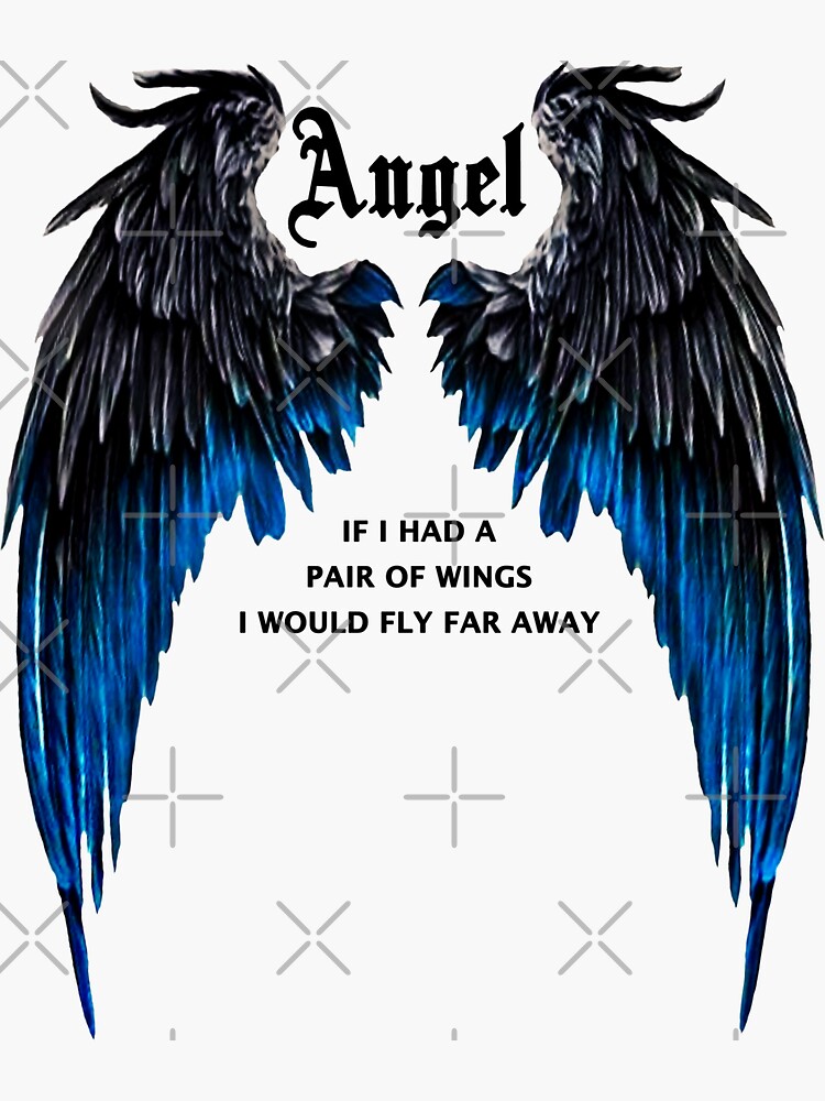 "Angel Wings" Sticker for Sale by Wise-Outfit | Redbubble