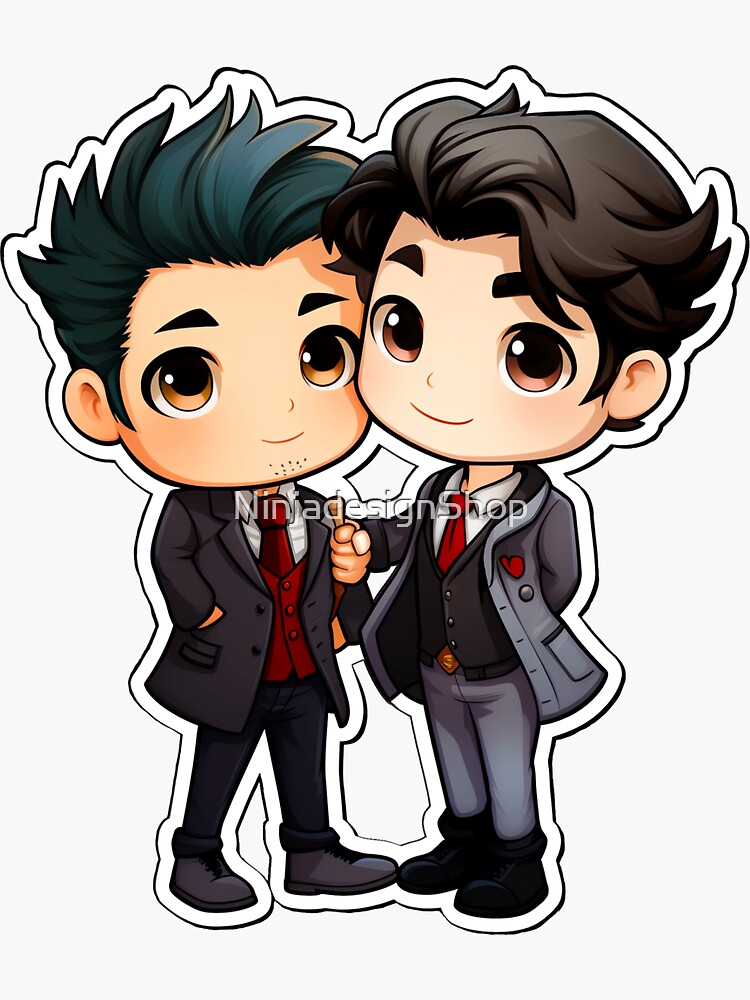 "Malec shadowhunter kawaii stickers" Sticker by NinjadesignShop | Redbubble