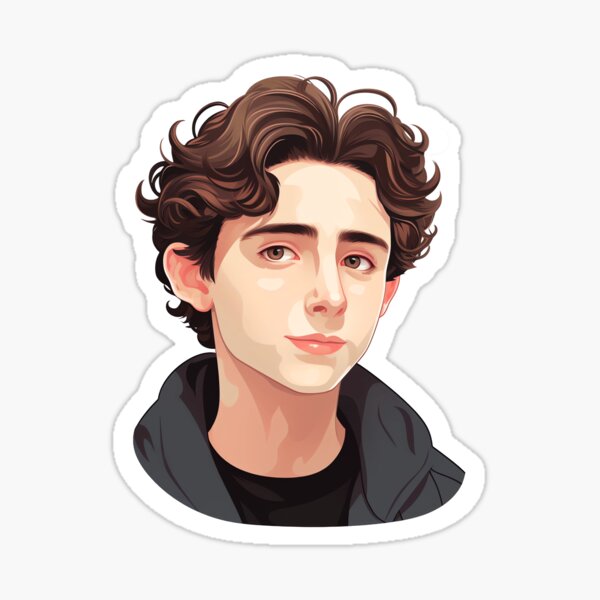 "Sweet Timothée Chalamet kawaii stickers" Sticker by NinjadesignShop ...