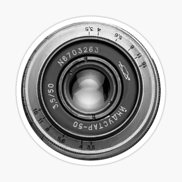 "Camera lens photo photography shutter " Sticker for Sale by BigRedDot ...