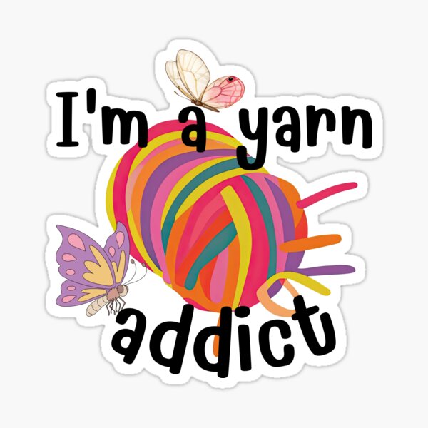 "Yarn" Sticker for Sale by orawan-koong | Redbubble