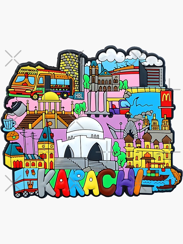 "Karachi - Cultural Art - Truck Art - Pakistan" Sticker for Sale by ...