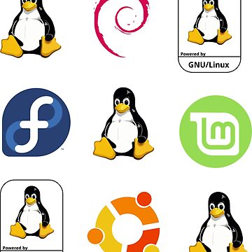 "Linux - 9 stickers" Sticker for Sale by PiotrC | Redbubble