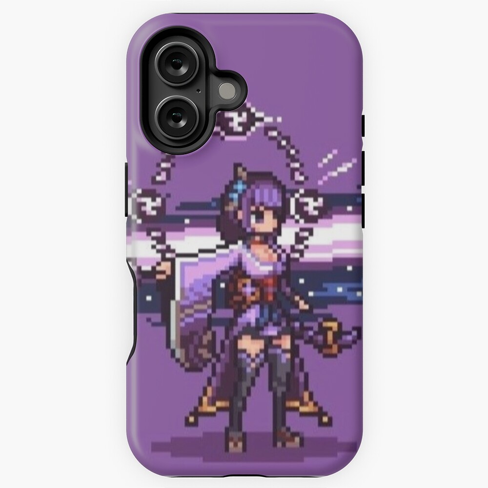 "Shogun Raiden Pixel Art - Genshin Impact" Sticker by Yzertaa | Redbubble