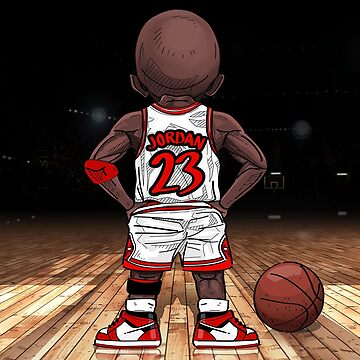 "MJ appears on the basketball court wearing his No.23 home jersey ...