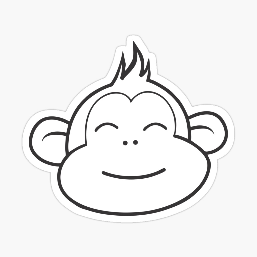 Monkey Face Outline