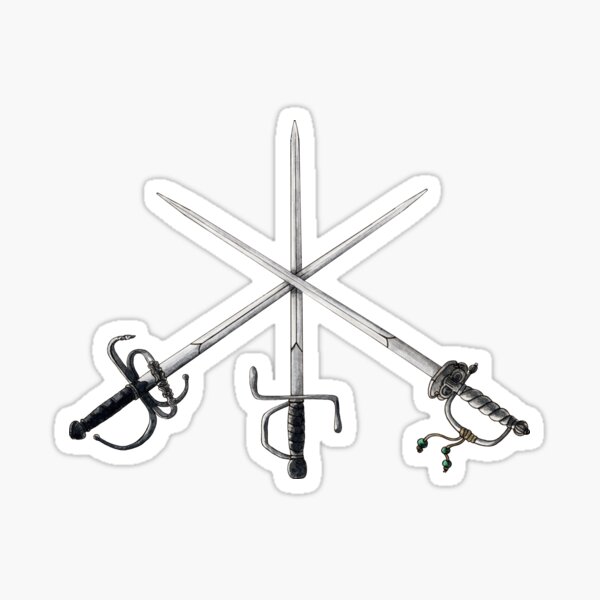 "Rapiers - Lockwood and co" Sticker for Sale by savousepate | Redbubble