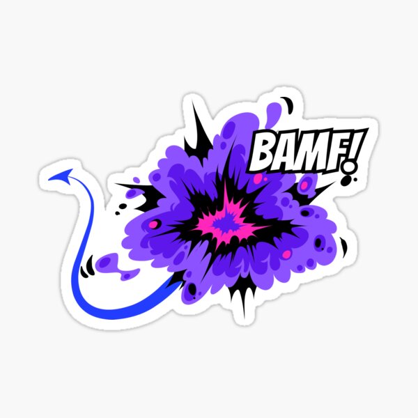 "Super Hero: BAMF!" Sticker for Sale by Connor-Jameson | Redbubble