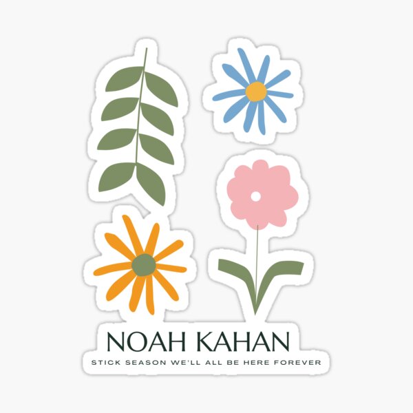 "Noah Kahan Stick Season Illustration" Sticker for Sale by ...