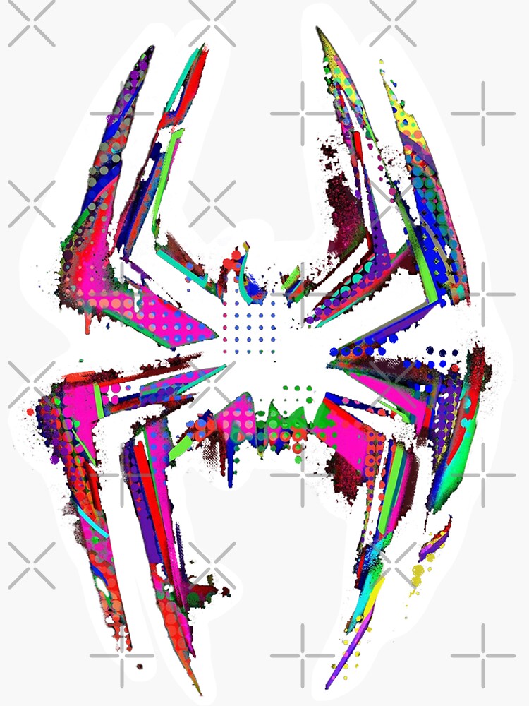 "Into The Spiderverse Logo Graffiti" Sticker for Sale by Senthogren ...