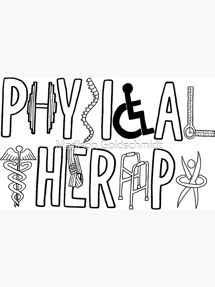 "Physical Therapy Logo" Metal Print for Sale by Silliesmn4 | Redbubble