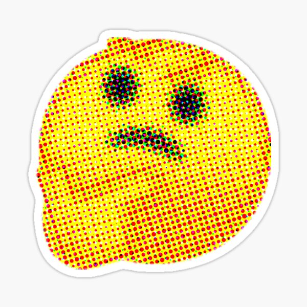 "Emoji: Skeptic (Thinking Face)" Sticker by Sinnfrey | Redbubble