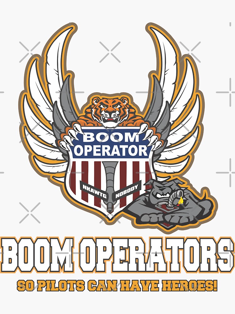 "Boom Operators" Sticker for Sale by mcintoshgraphix | Redbubble