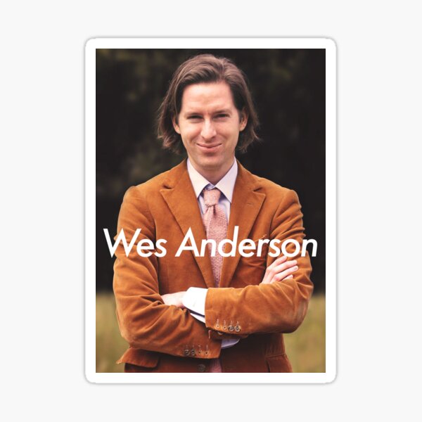 "Wes Anderson" Sticker for Sale by hedstens | Redbubble