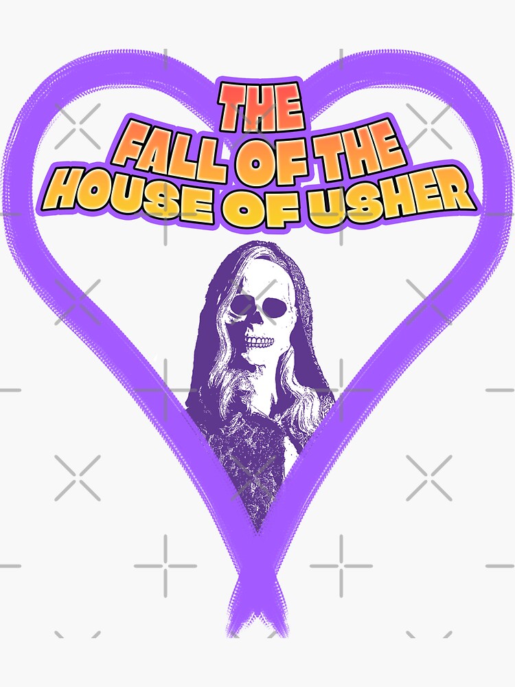 "The Fall of the House of Usher Carla Gugino skull mask" Sticker for ...