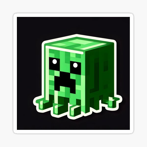 "Minecraft Jelly Green Creeper sticker " Sticker by Suissino | Redbubble