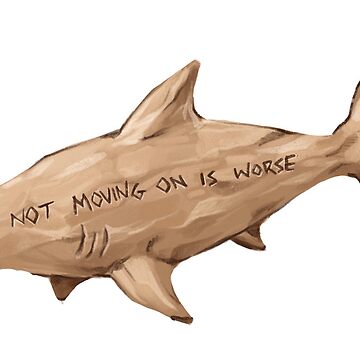 "Not Moving On Is Worse" Sticker for Sale by GearsofFlight | Redbubble