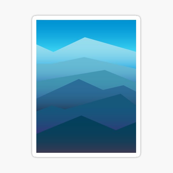 "Blue Ridge Mountains #1" Sticker for Sale by jeastphoto | Redbubble