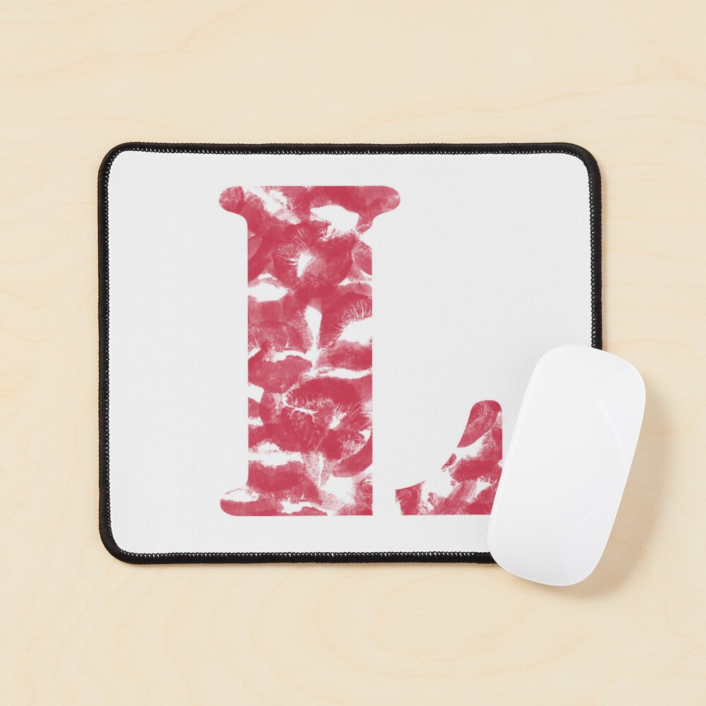 "L letter made with kisses " Sticker for Sale by DES1GN1T | Redbubble