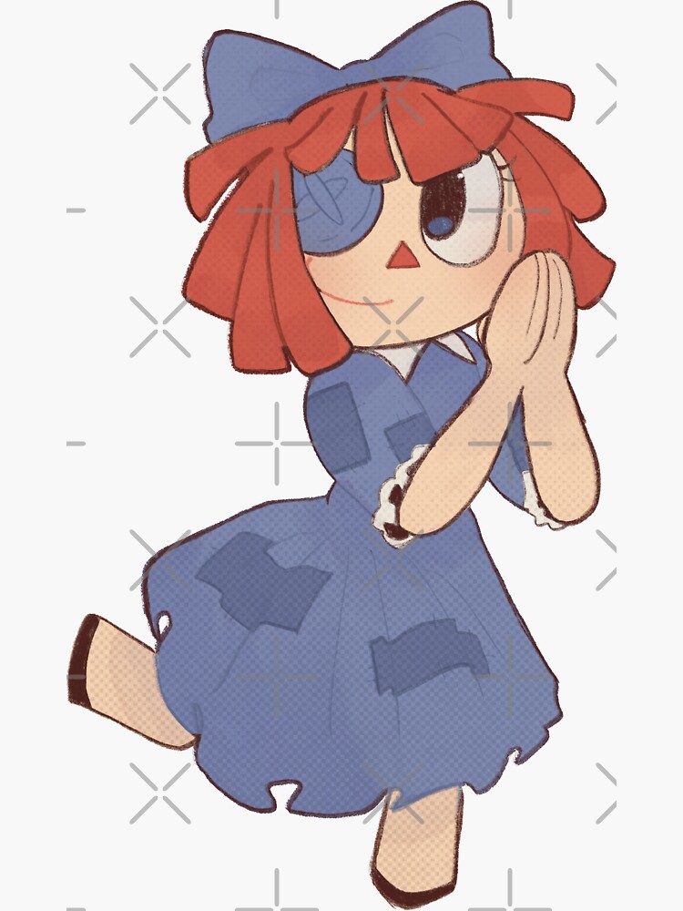 "Ragatha The amazing Digital circus sticker" Sticker by Stinkymuffins ...