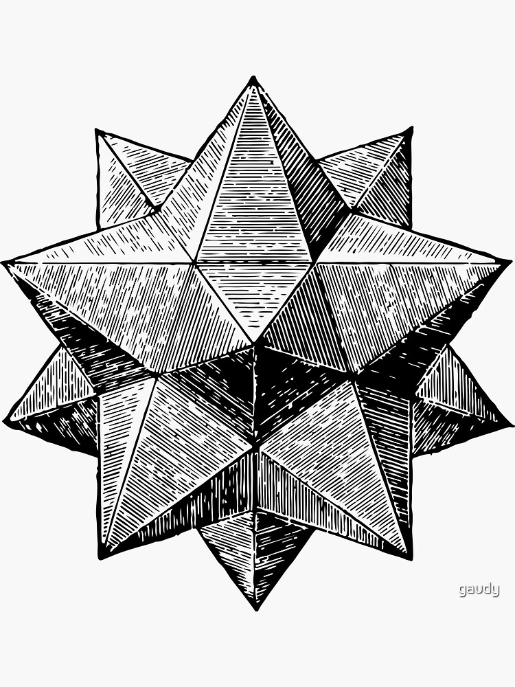 "Sacred Geometry Star" Sticker for Sale by gaudy | Redbubble