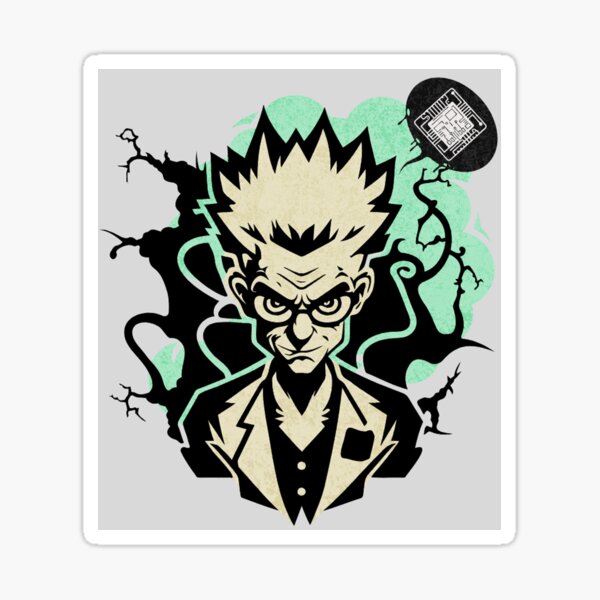 "Mad Scientist" Sticker for Sale by SahJArt | Redbubble