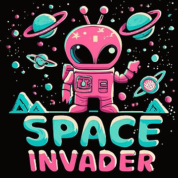 "Space Invader Alien " Sticker for Sale by MiSuPa | Redbubble